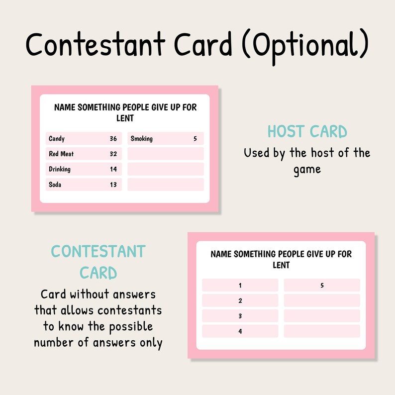 Easter Friendly Feud Game | Printable Easter Game | Easter Feud Game ...