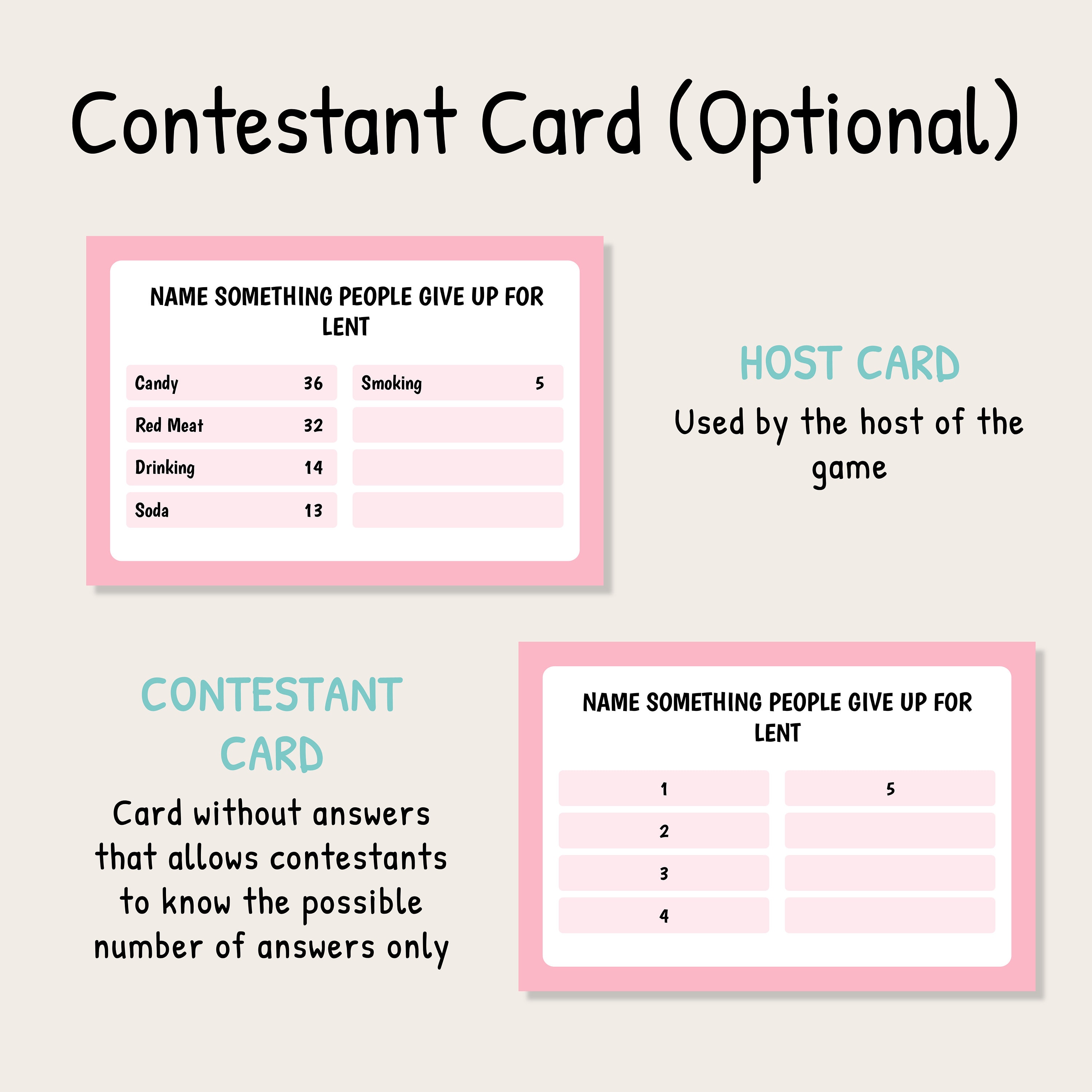 Easter Friendly Feud Game | Printable Easter Game | Easter Feud Game ...