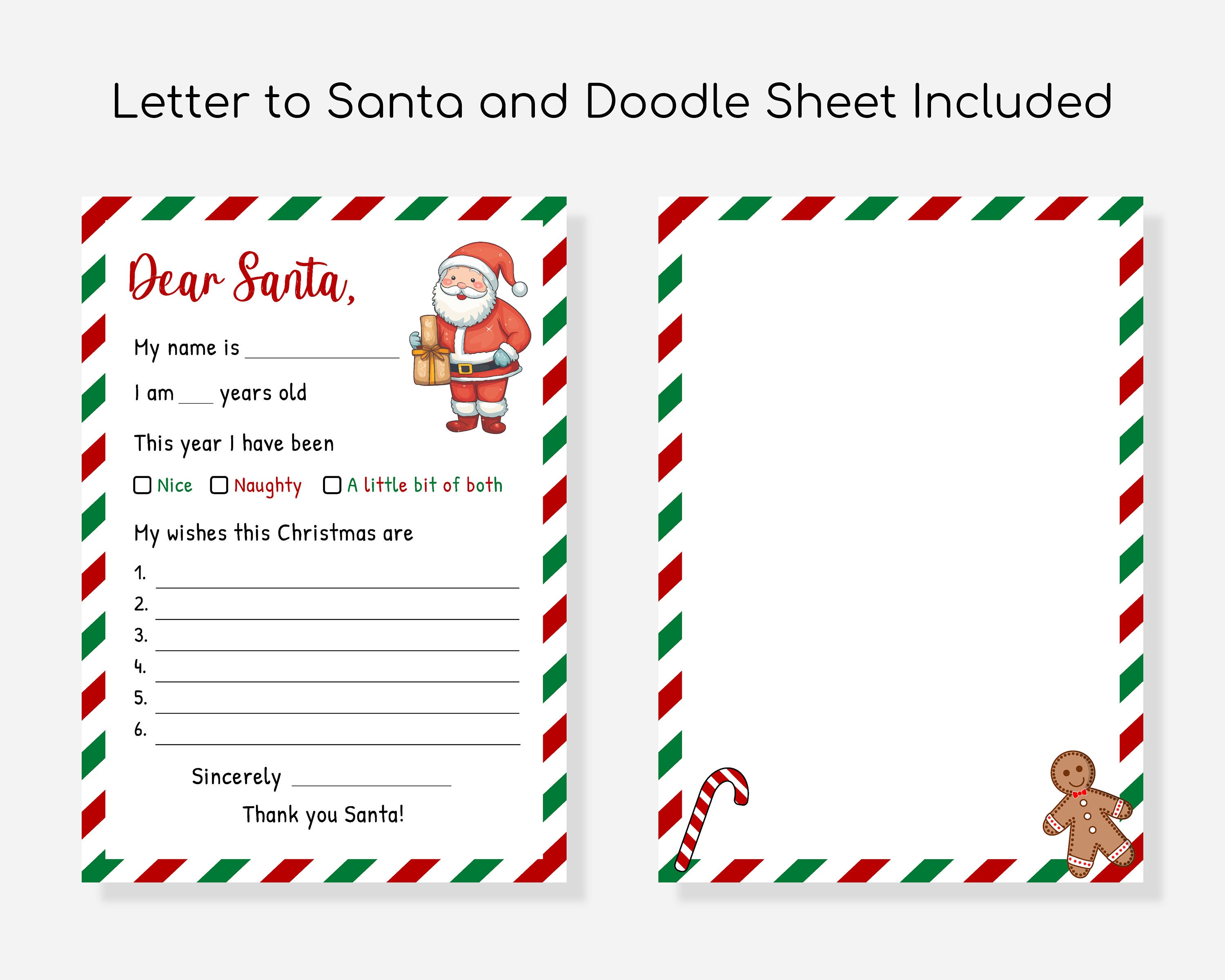 Letter to Santa | Dear Santa Letter | Printable Letter to Santa ...