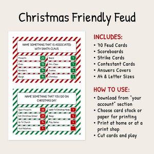 Christmas Trivia Game | Christmas Friendly Feud Game | Christmas Party ...