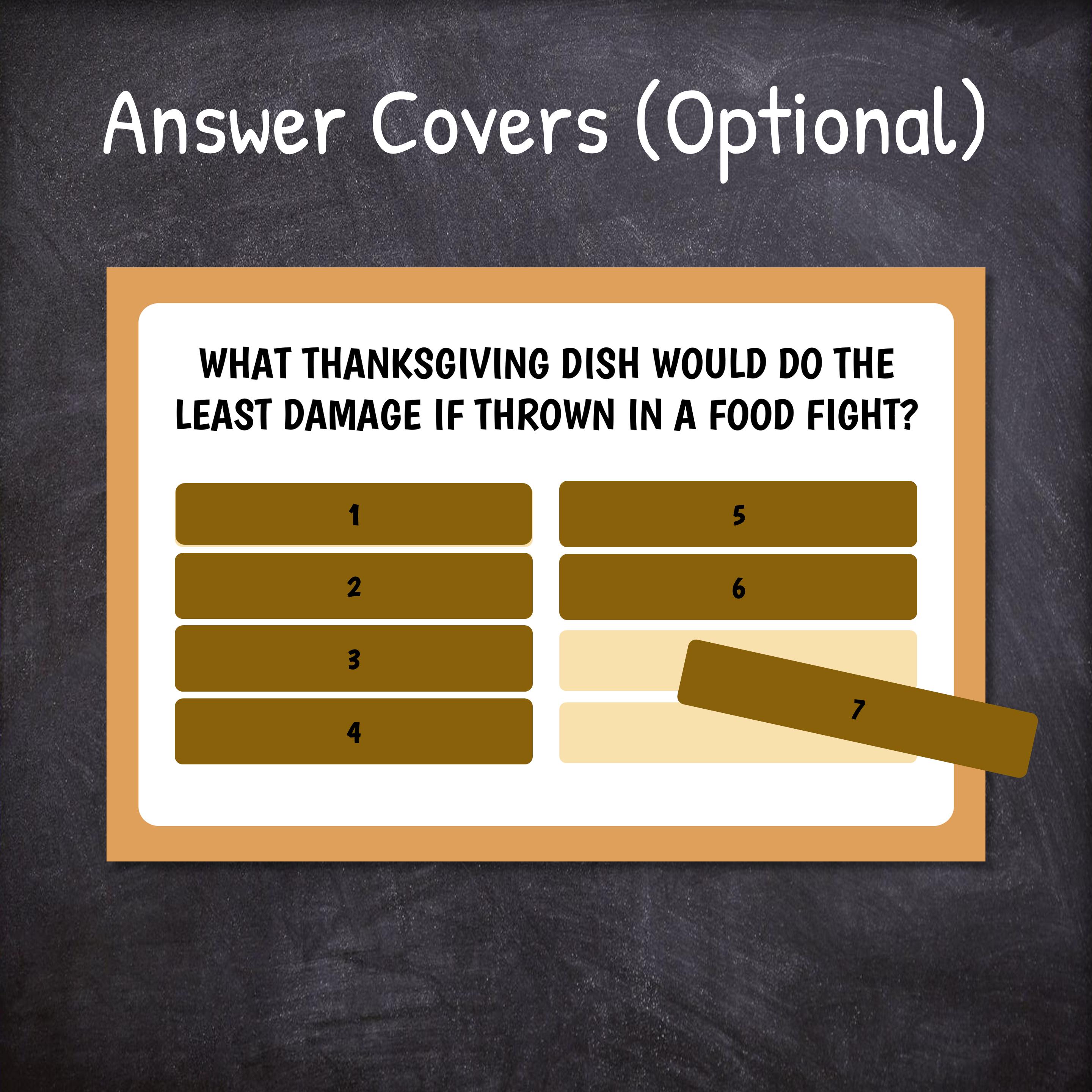 Thanksgiving Friendly Feud Game | Printable Thanksgiving Game ...