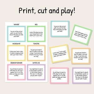 Easter Egg Hunt Game | Indoor Easter Egg Hunt Clues | Easter Scavenger ...