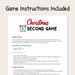 Christmas 5 Second Game | Printable Christmas Game | Name 3 Game ...