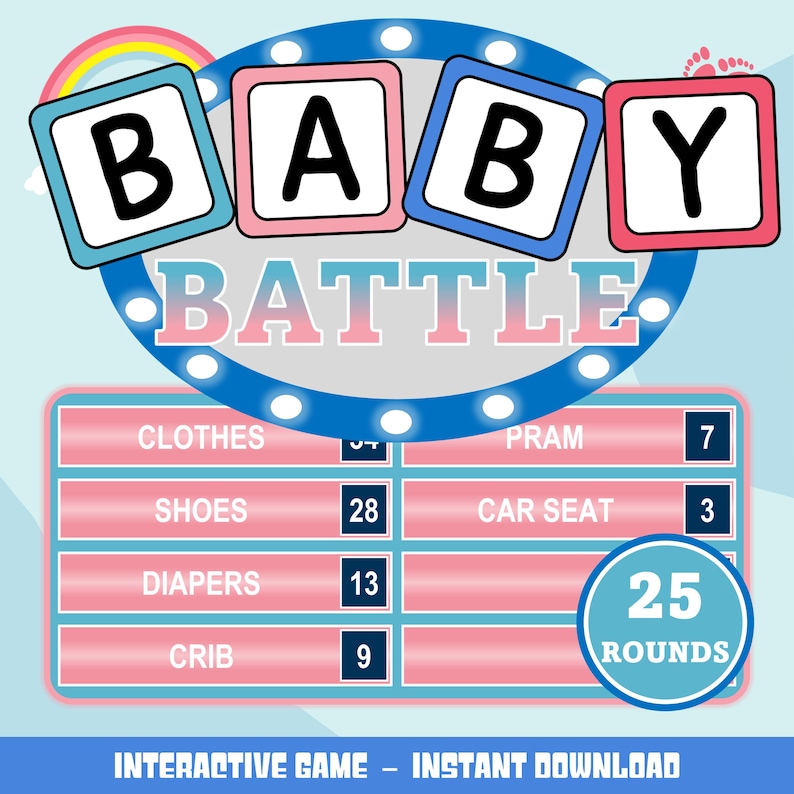 Baby Shower Game | Baby Shower Trivia Game | Virtual Baby Shower Game ...