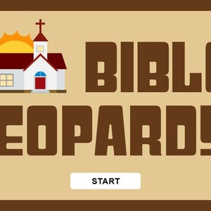 Bible Jeoparty Game | Bible Trivia Game | Virtual Bible Game | Fun Quiz ...