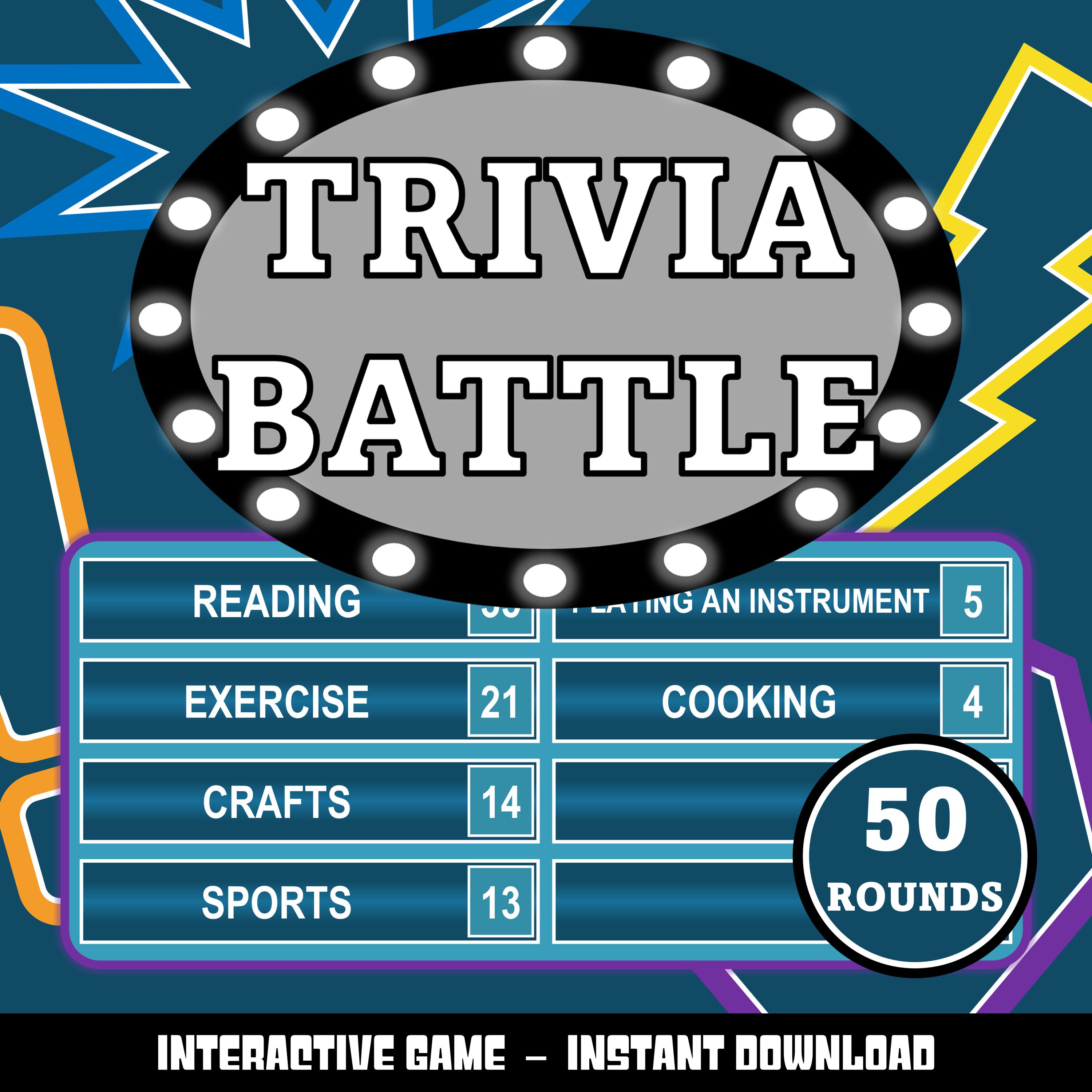 Family Trivia Game | Party Trivia Game | Virtual Trivia Game | Family ...