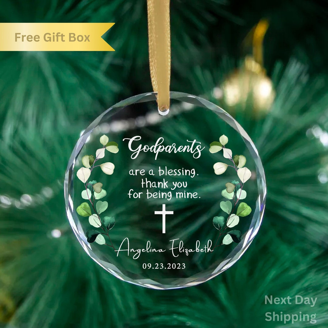 Thank You Gift Godparents Godfather Thank You Keepsake Custom ...