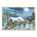 Winter Night, Counted Cross Stitch Pattern, Winter Landscape, Snow ...