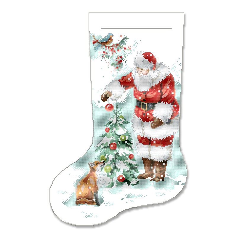 Needlepoint Stocking Fox - Etsy