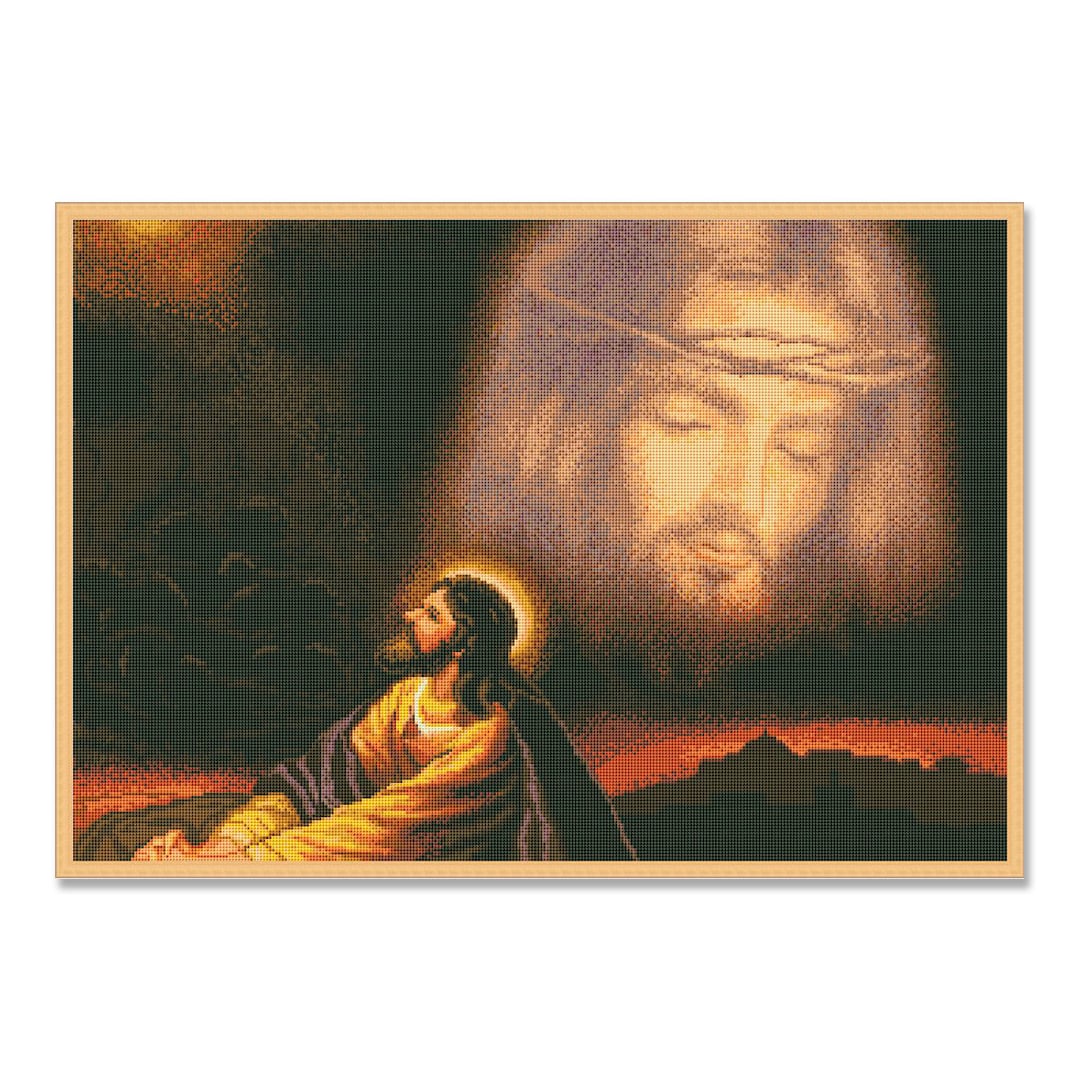 Jesus Prayer, Counted Cross Stitch Pattern, Digital Pattern, Modern ...