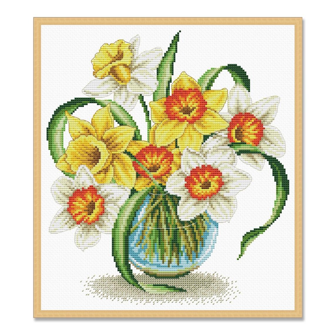 Bouquet of Daffodils, Cross Stitch Pattern, PDF Digital Pattern, Modern ...