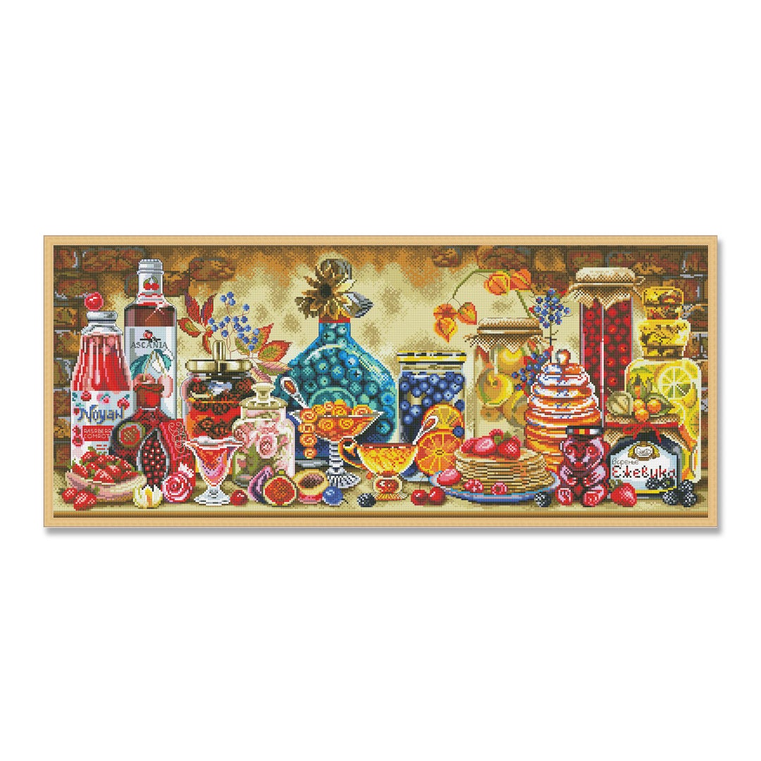 Taste of Summer, Counted Cross Stitch Pattern, Kitchen Still Life ...