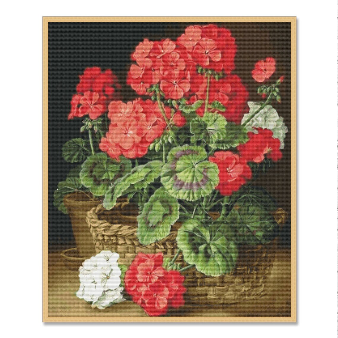 Geranium in a Vase, Cross Stitch Pattern, PDF Digital Pattern, Summer ...