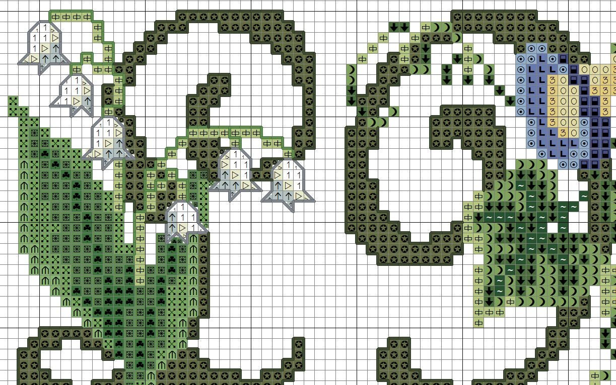 Garden Alphabet, Garden ABC, Counted Cross Stitch Pattern, Floral ...