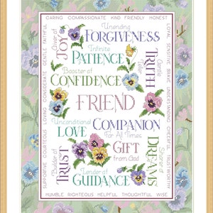 Gifts of Friendship, Counted Cross Stitch Pattern, Digital Pattern ...