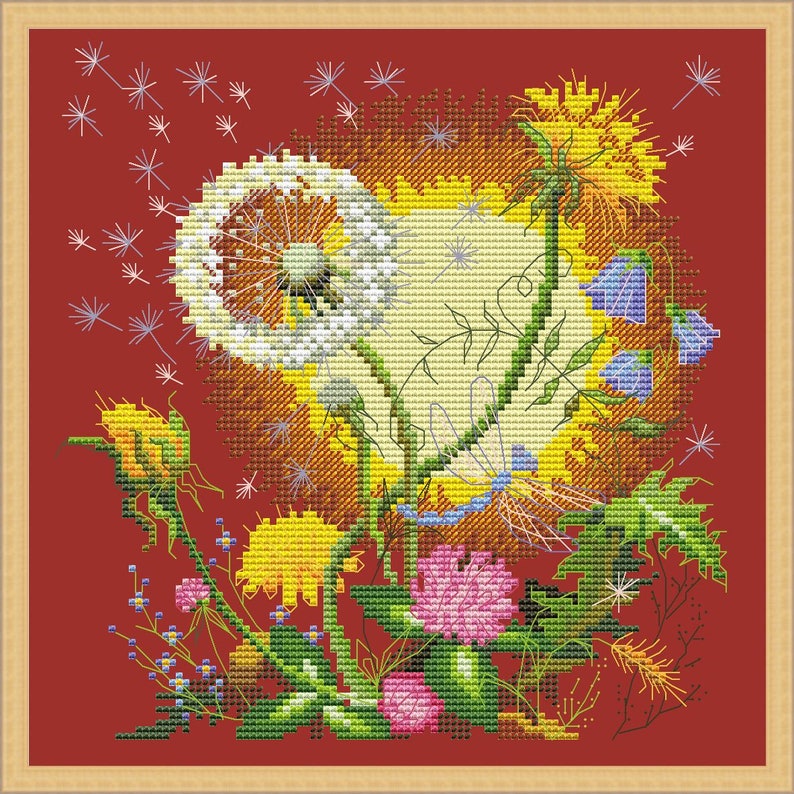 Wildflowers Cross Stitch Pattern PDF Digital Pattern Summer - Etsy