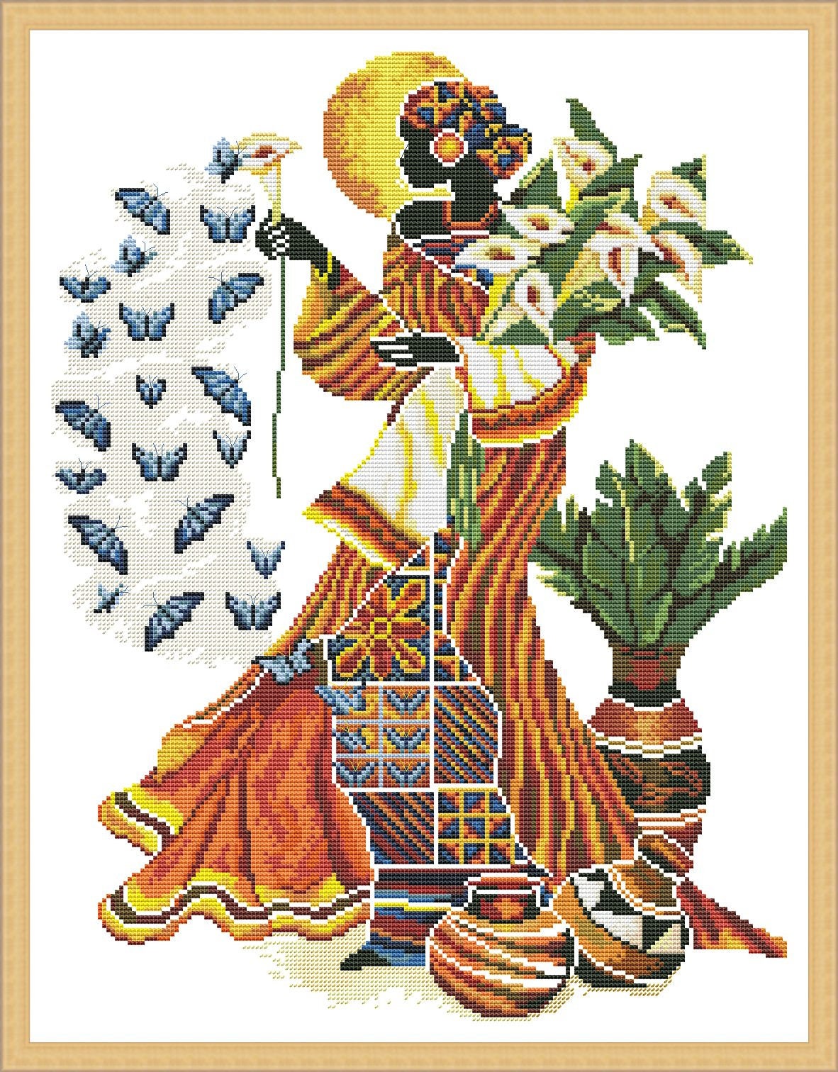 African Woman 2, Cross Stitch Pattern, Digital Pattern PDF, African ...
