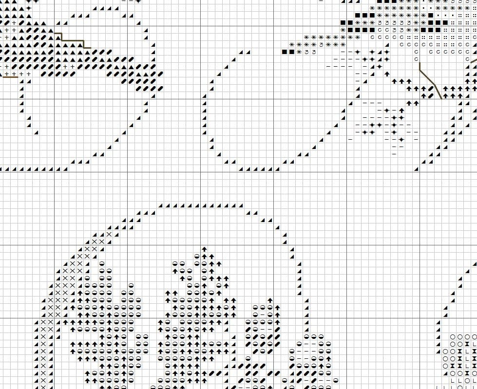 Flora Fauna Alphabet, Counted Cross Stitch Pattern, Floral Letters ...