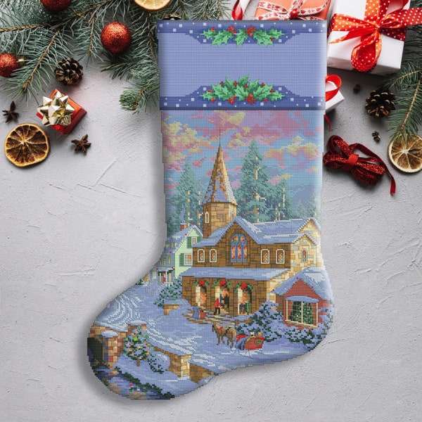 Cross Stitch Stocking Pattern - Etsy