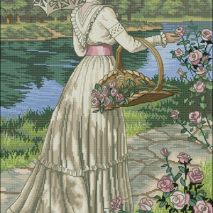 Summer Stroll, Cross Stitch Pattern, Digital Pattern PDF, Modern Decor ...