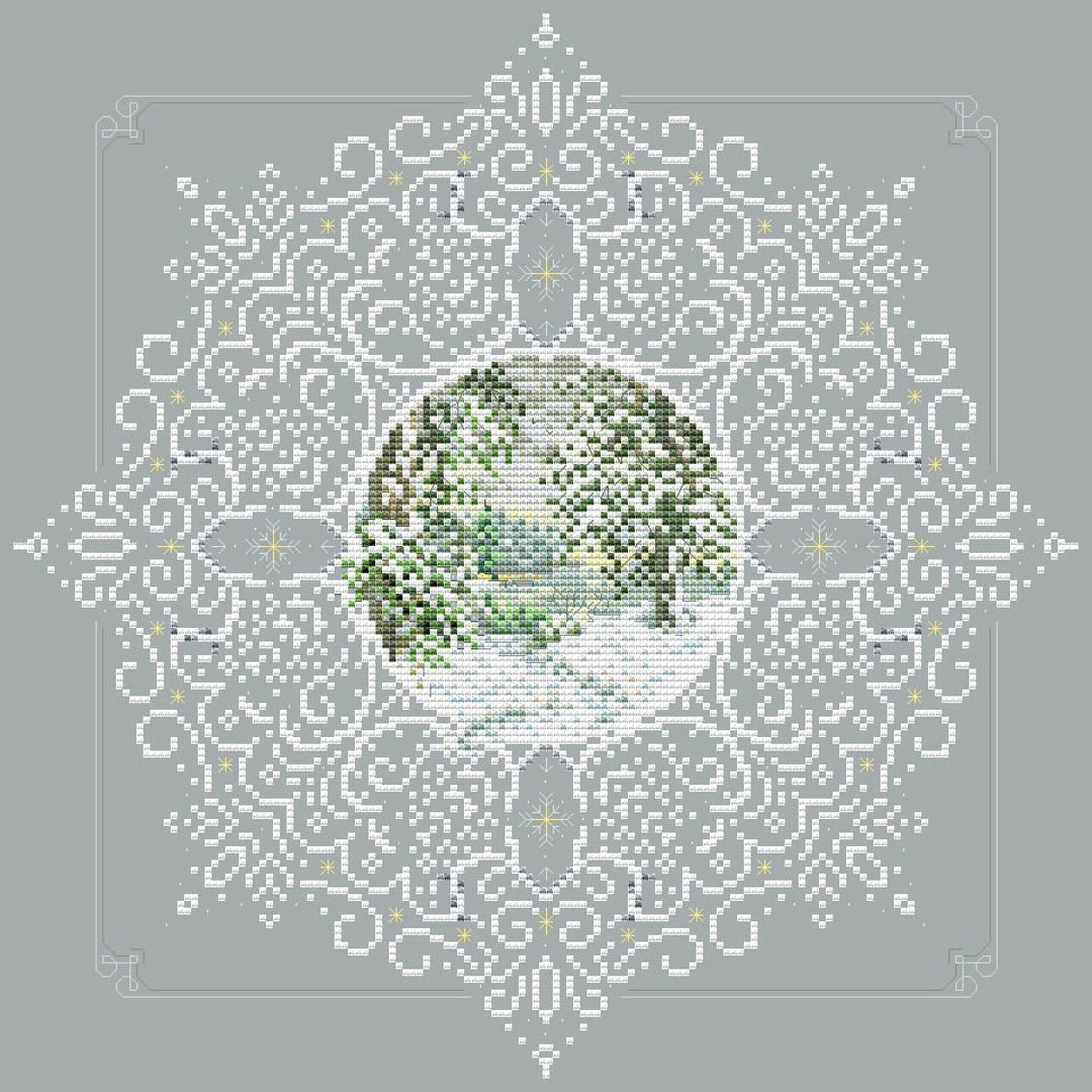 Homeward Trail in Winter, Counted Cross Stitch Pattern, Winter ...