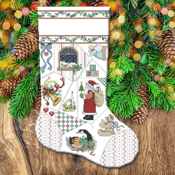 Patchwork Christmas Stockings - Etsy