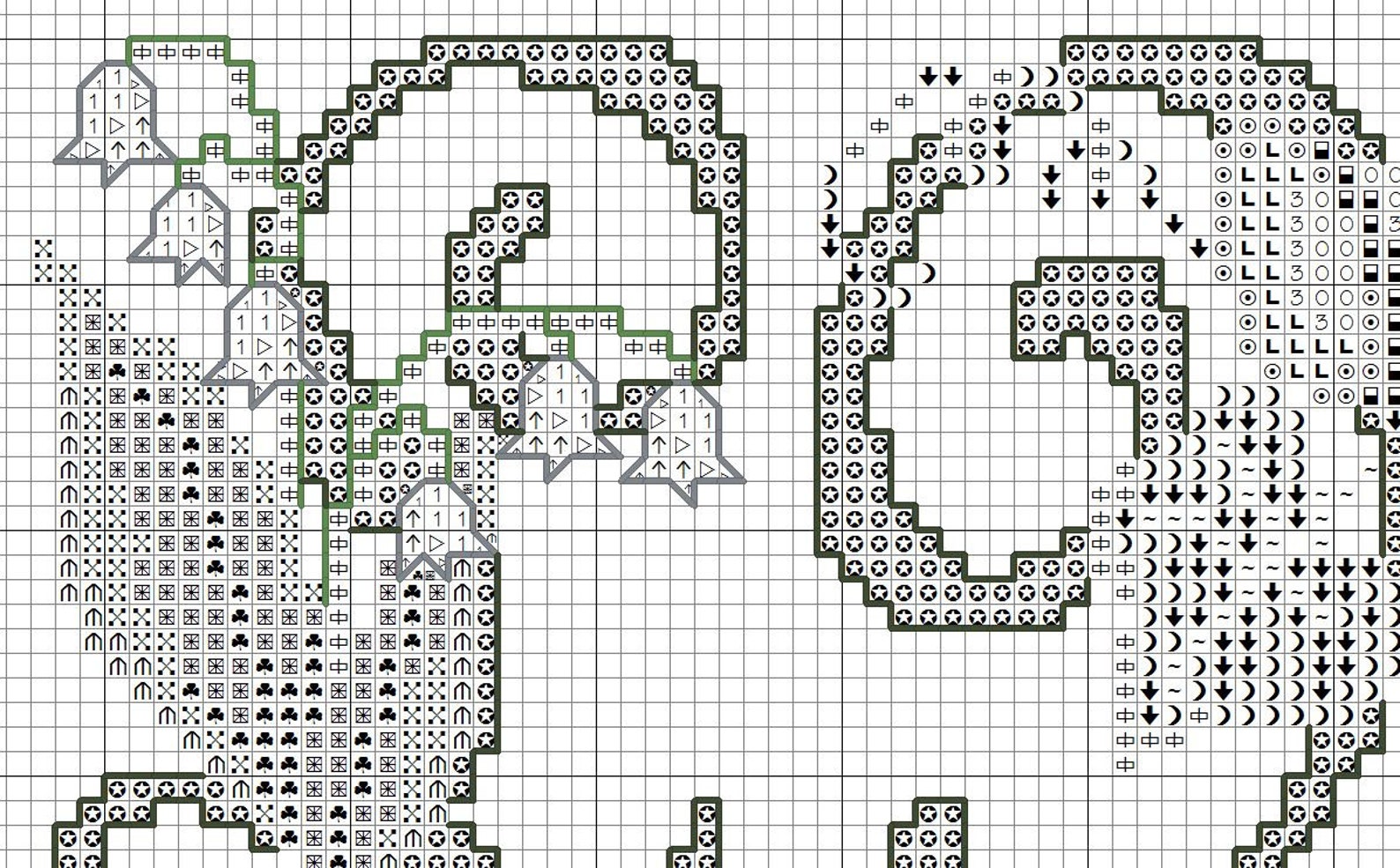 Garden Alphabet, Garden ABC, Counted Cross Stitch Pattern, Floral ...