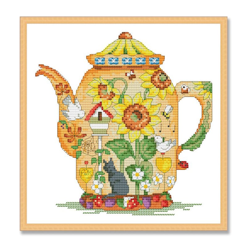 Sunflower Teapot - Etsy