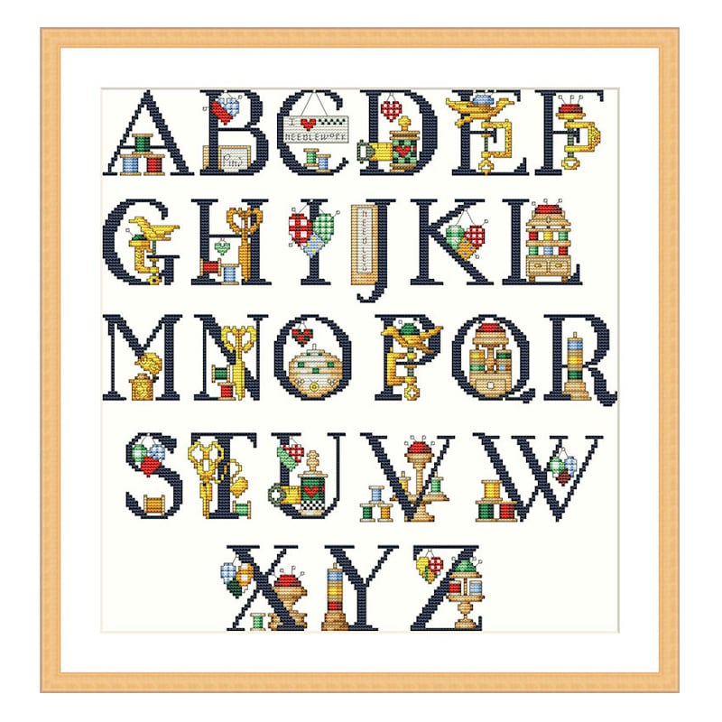 Cross Stitch Letters - Etsy