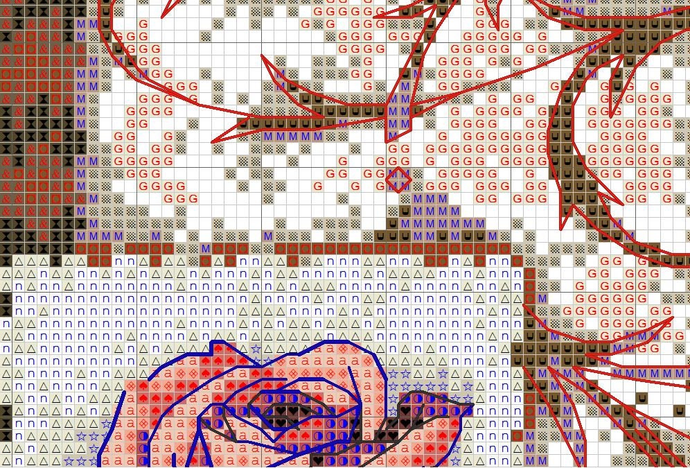 Single Rose, Counted Cross Stitch Pattern, Flowers, Digital Pattern PDF ...
