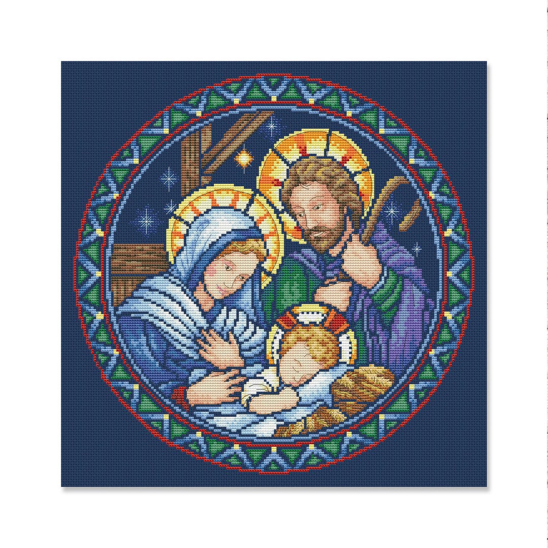 Holy Family, Nativity Scene , Counted Cross Stitch Pattern, Christmas ...