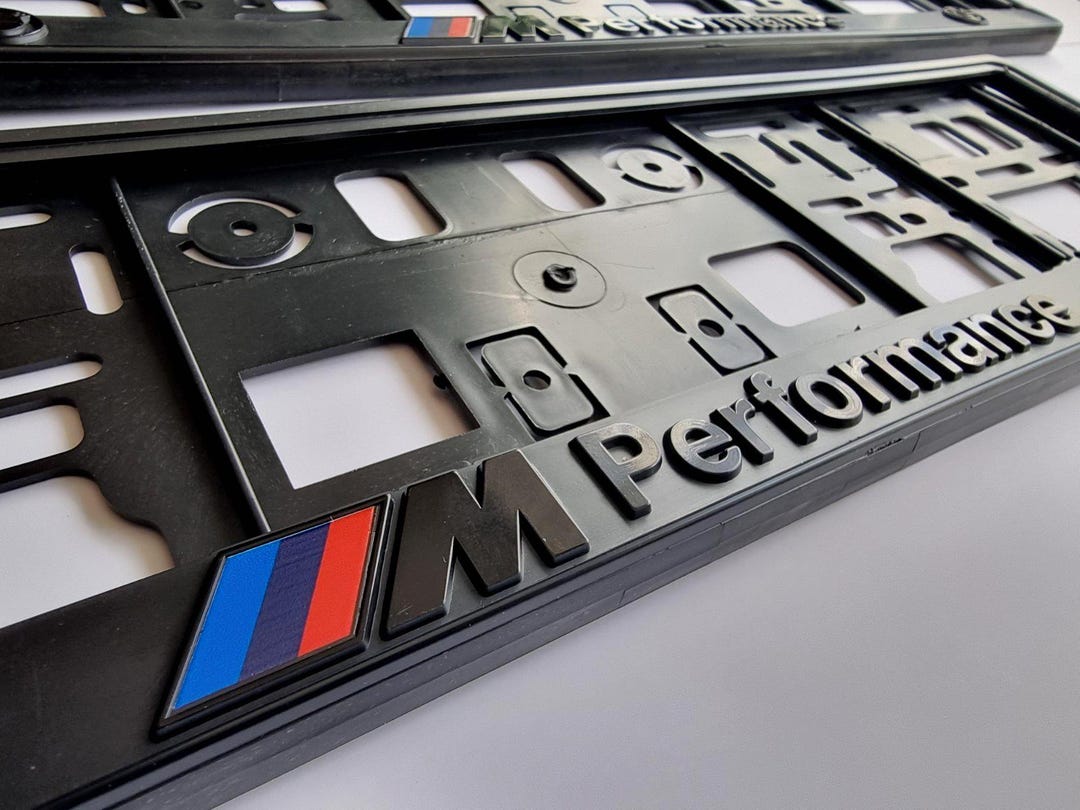 M Performance License Number Plate Holders Set X2 EU BMW - Etsy