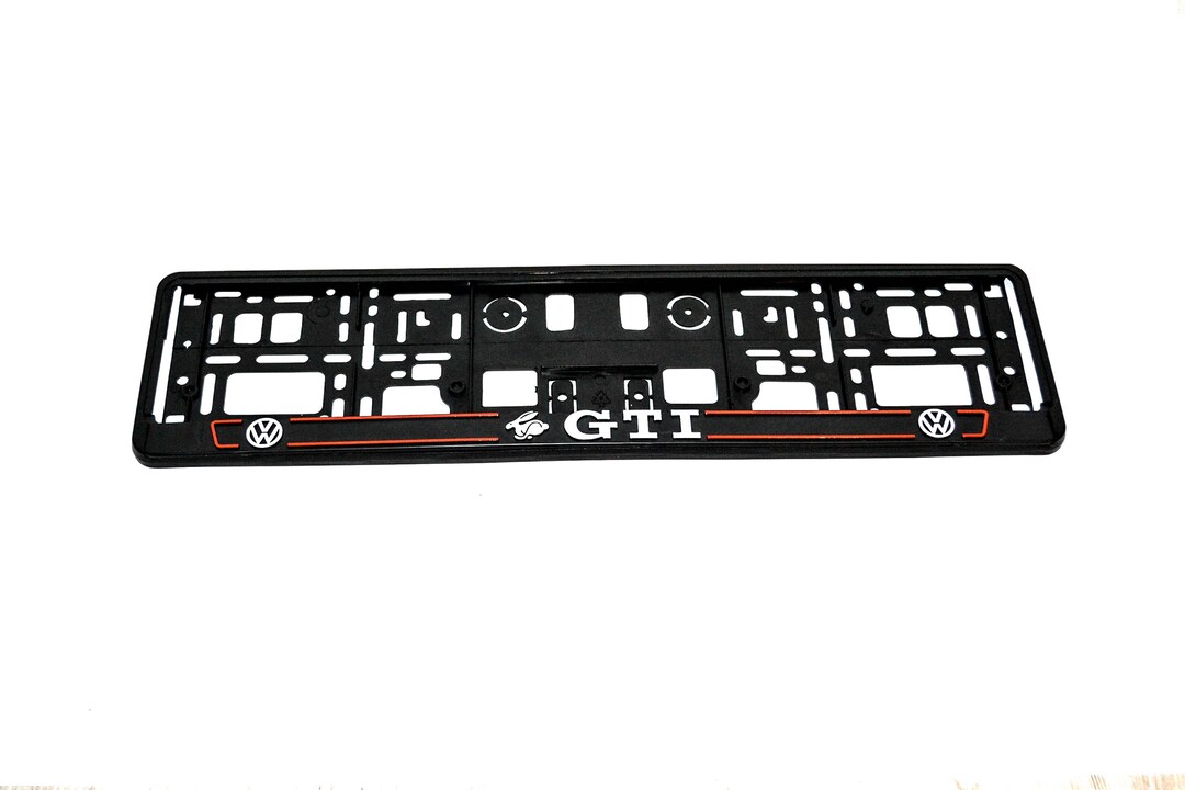 VW GTI Rabbit License Number Plate Holders Set X2 EU - Etsy