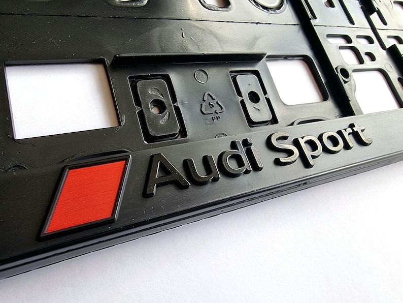 Audi Sport License Number Plate Holders Set X2 EU RS, S - Etsy