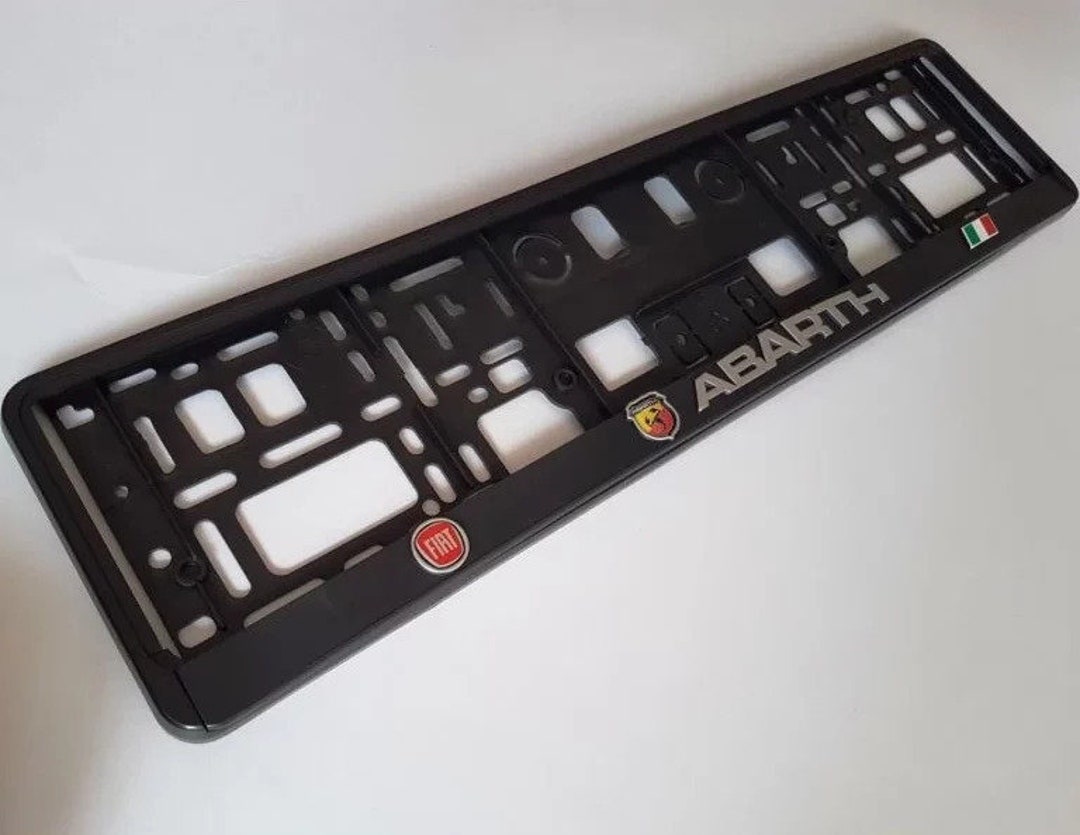 Abarth Fiat License Number Plate Holders Set X2 EU - Etsy