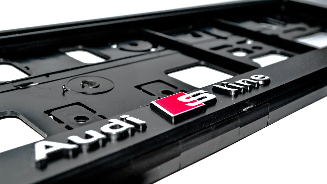S Line Audi License Number Plate Holders Set X2 S Line EU - Etsy