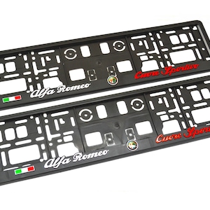 Alfa Romeo License Number plate holders set x2 EU - Etsy 日本