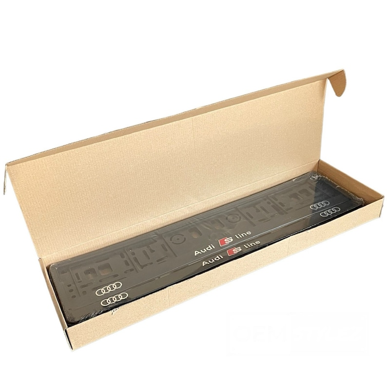 S Line Audi License Number Plate Holders Set X2 S Line EU - Etsy