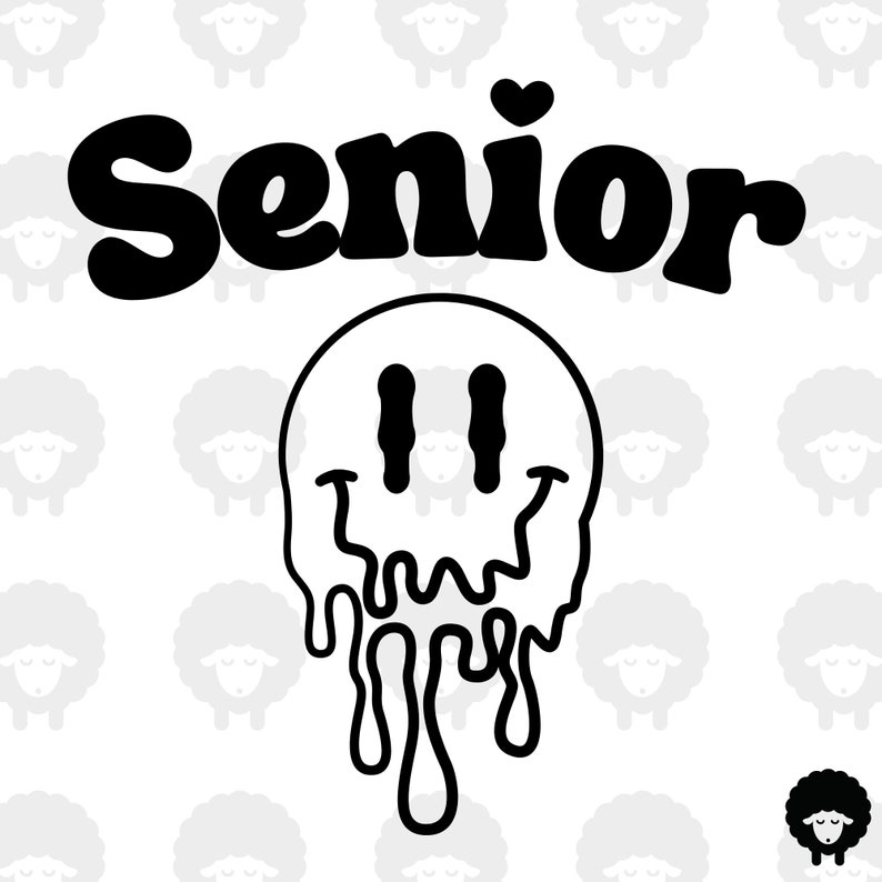 Retro Senior Junior Smiley Face SVG/PNG || Smiley Face || High School ...