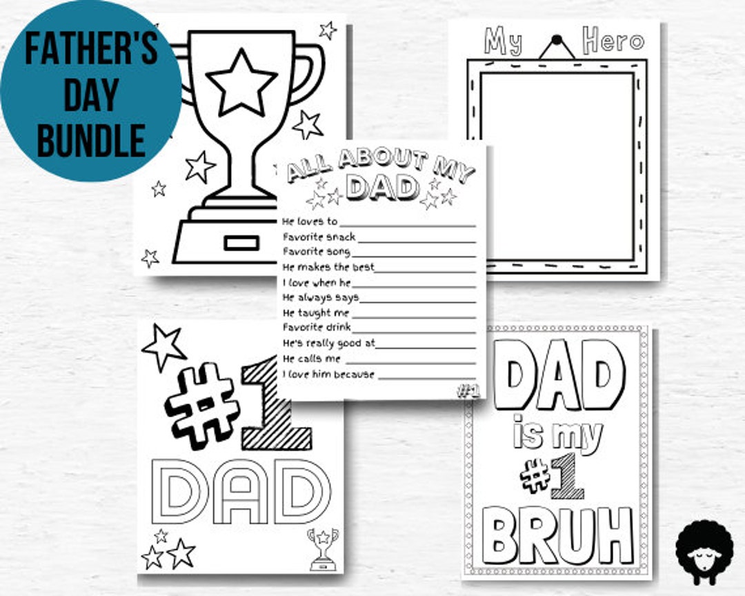 Father's Day Instant Print Bundle || Digital Downloads || Father's Day ...