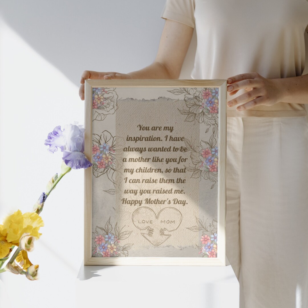 Downloadable Mother's Day Poster Beautiful and Meaningful Words Poster ...