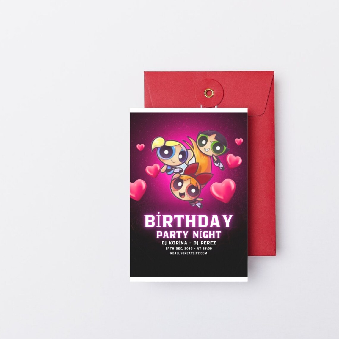 Birthday Powerpuff Girls Birthday Invitation Template Powerpuff Girl ...