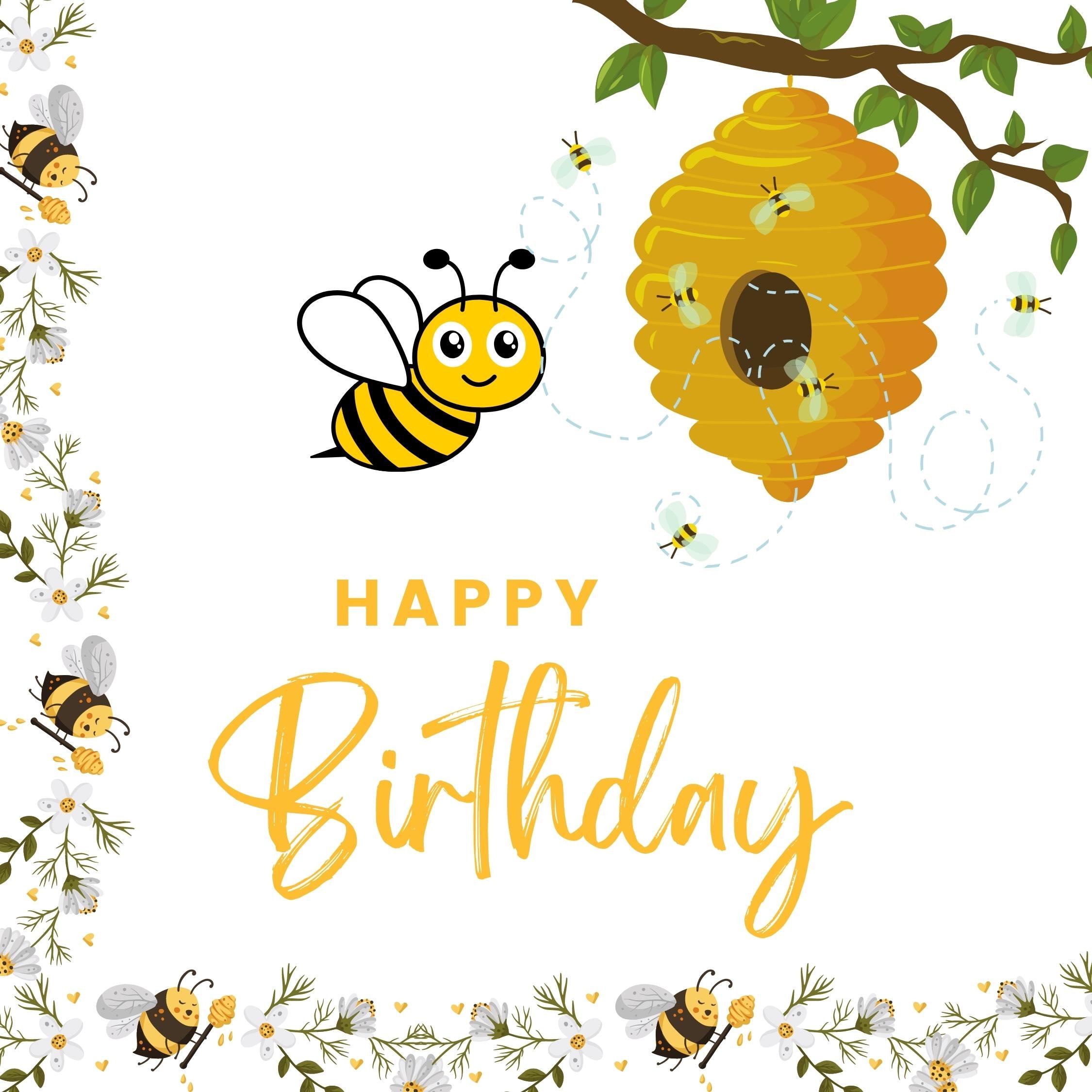 Birthday Card for Bee Lovers - Etsy