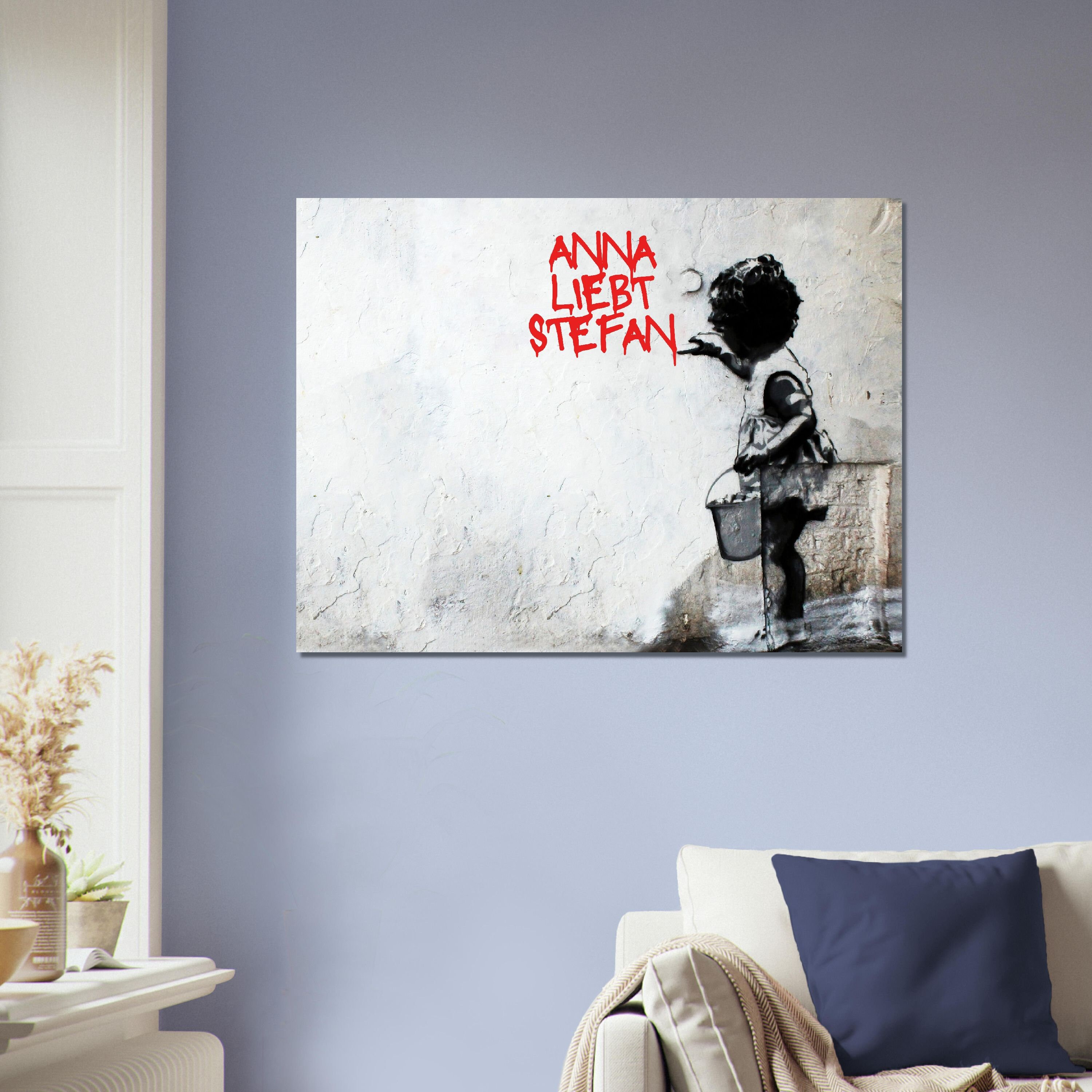 Banksy "the Painter" Customizable Poster and Canvas - Etsy