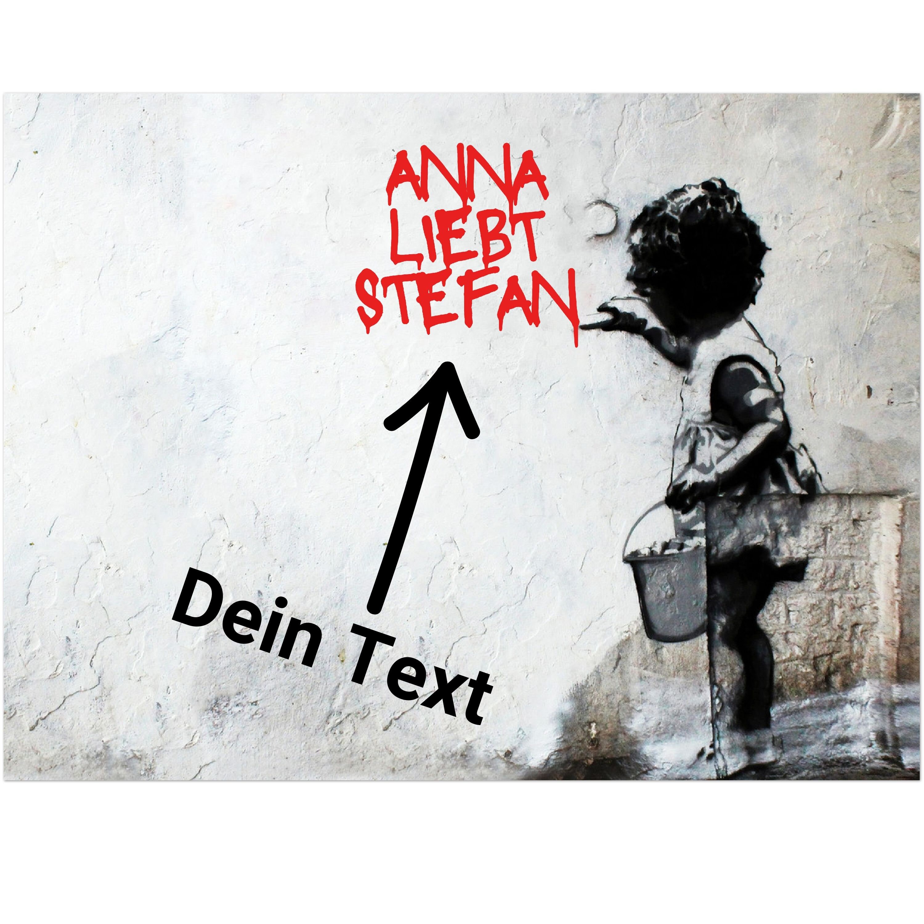 Banksy "the Painter" Customizable Poster and Canvas - Etsy