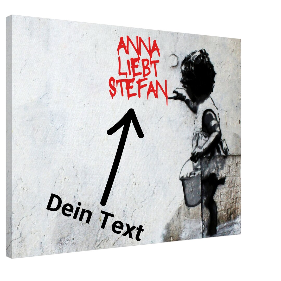 Banksy "the Painter" Customizable Poster and Canvas - Etsy