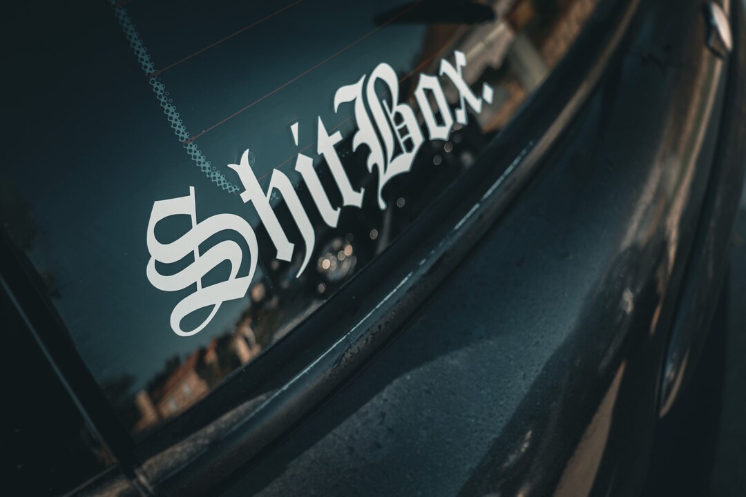Shitbox Vinyl Decal Car Decal Euro Car Decal Vinyl Sticker - Etsy