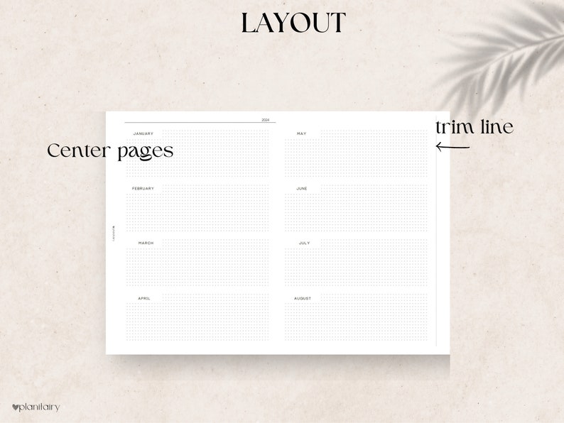 2024 Yearly Layouts A5 Foldouts - Etsy