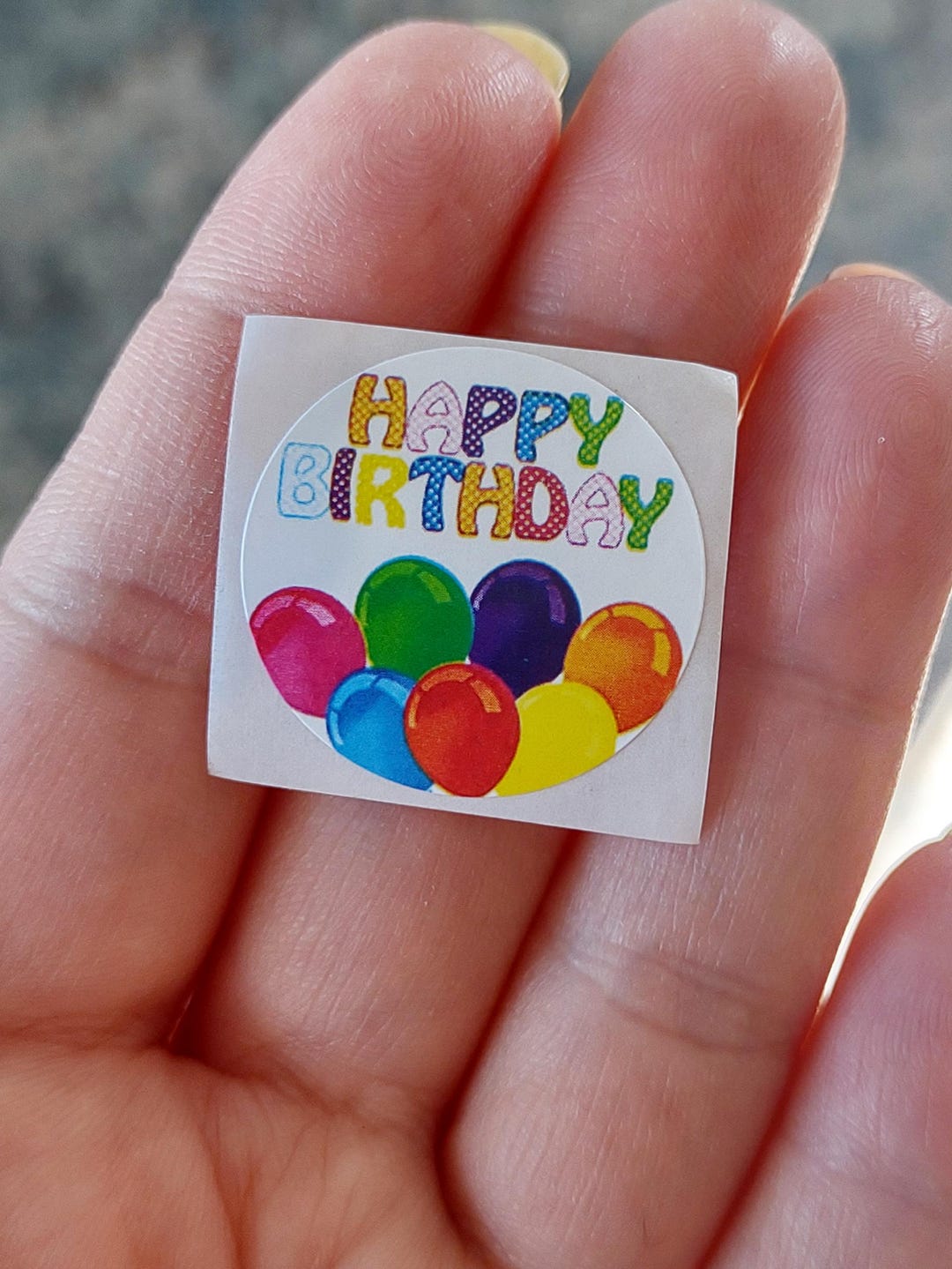 Happy Birthday Stickers, 1 Inch Round, Roll of 500/pack of 40 - Etsy