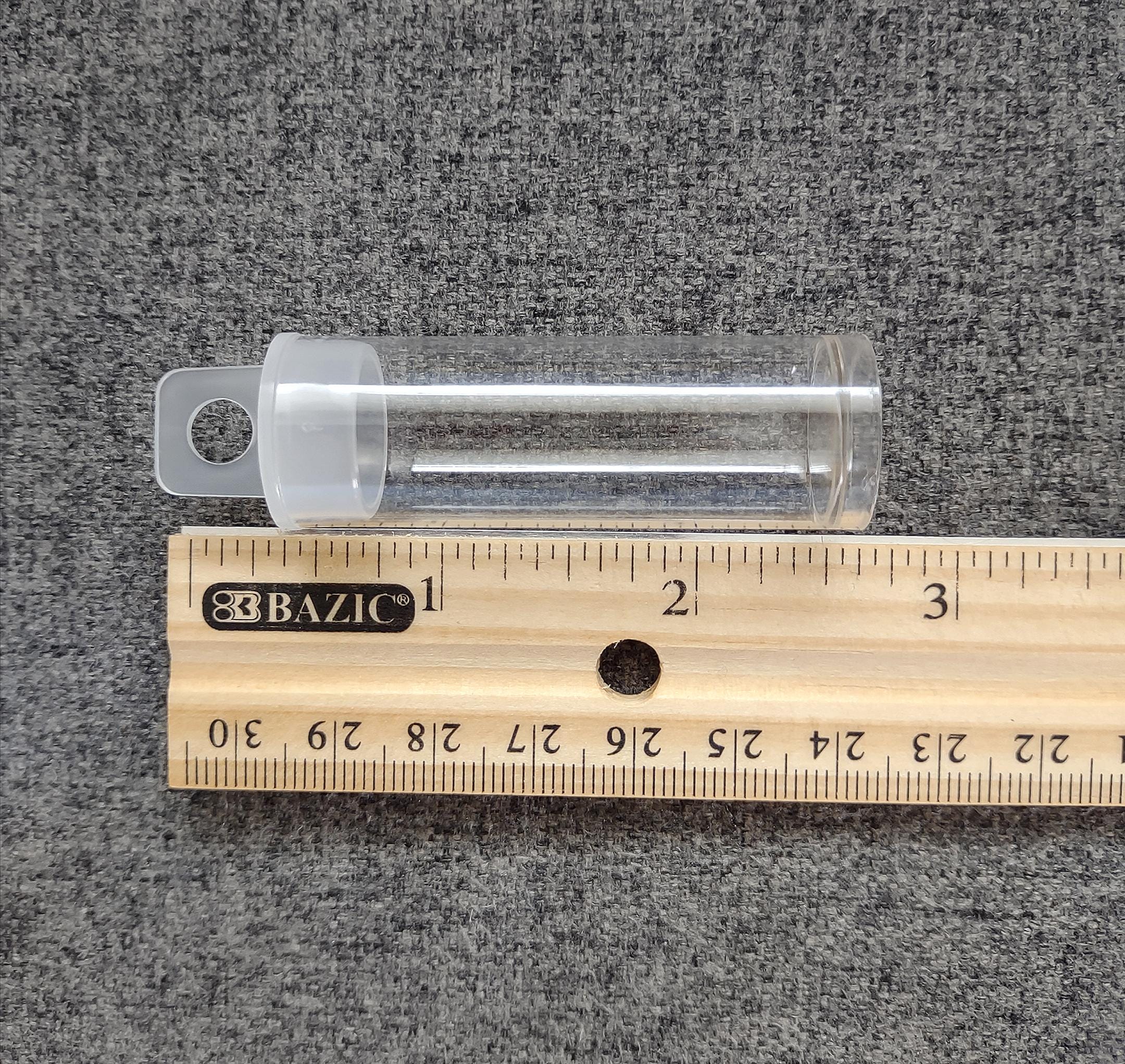 Clear Plastic Bead Storage Vials/lids With Hanging Tab, Seed Bead ...